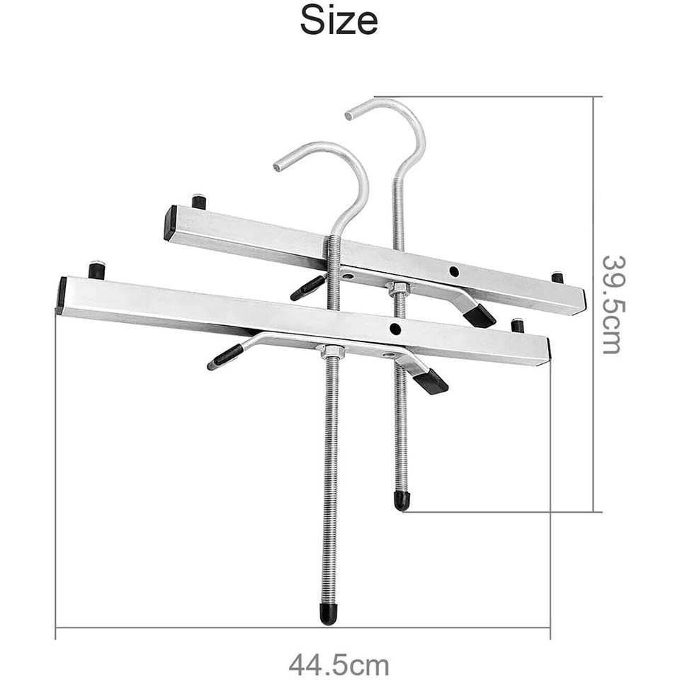 Universal Heavy Duty Ladder Roof Rack Clamp Clamps 2 Locks Lockable ...