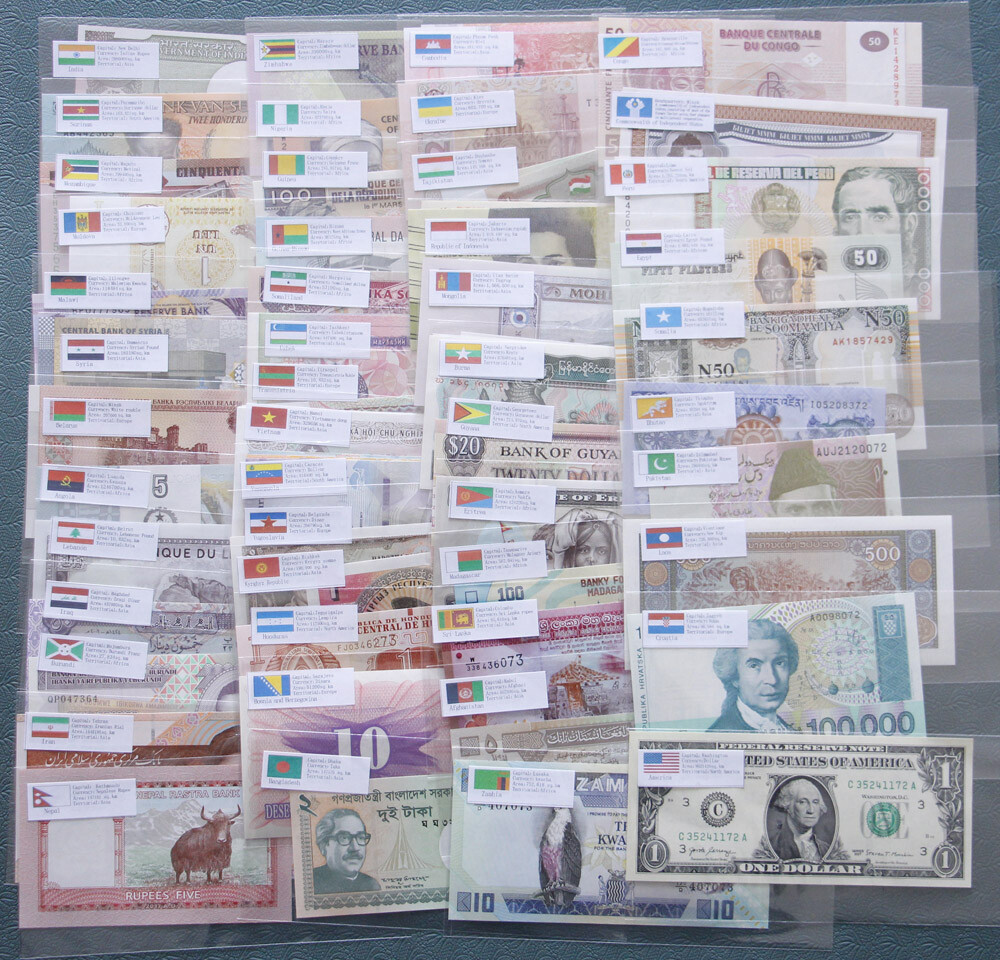 Paper Money From Around The World
