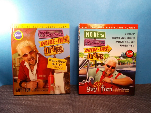Guy Fieri Food Network 2 Cookbooks Dinners Drive-Ins and Dives & More ...