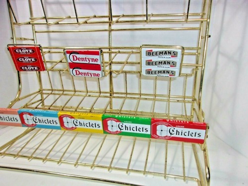 Vintage Store Chewing Gum Candy Counter Display Rack sign Chiclets ...
