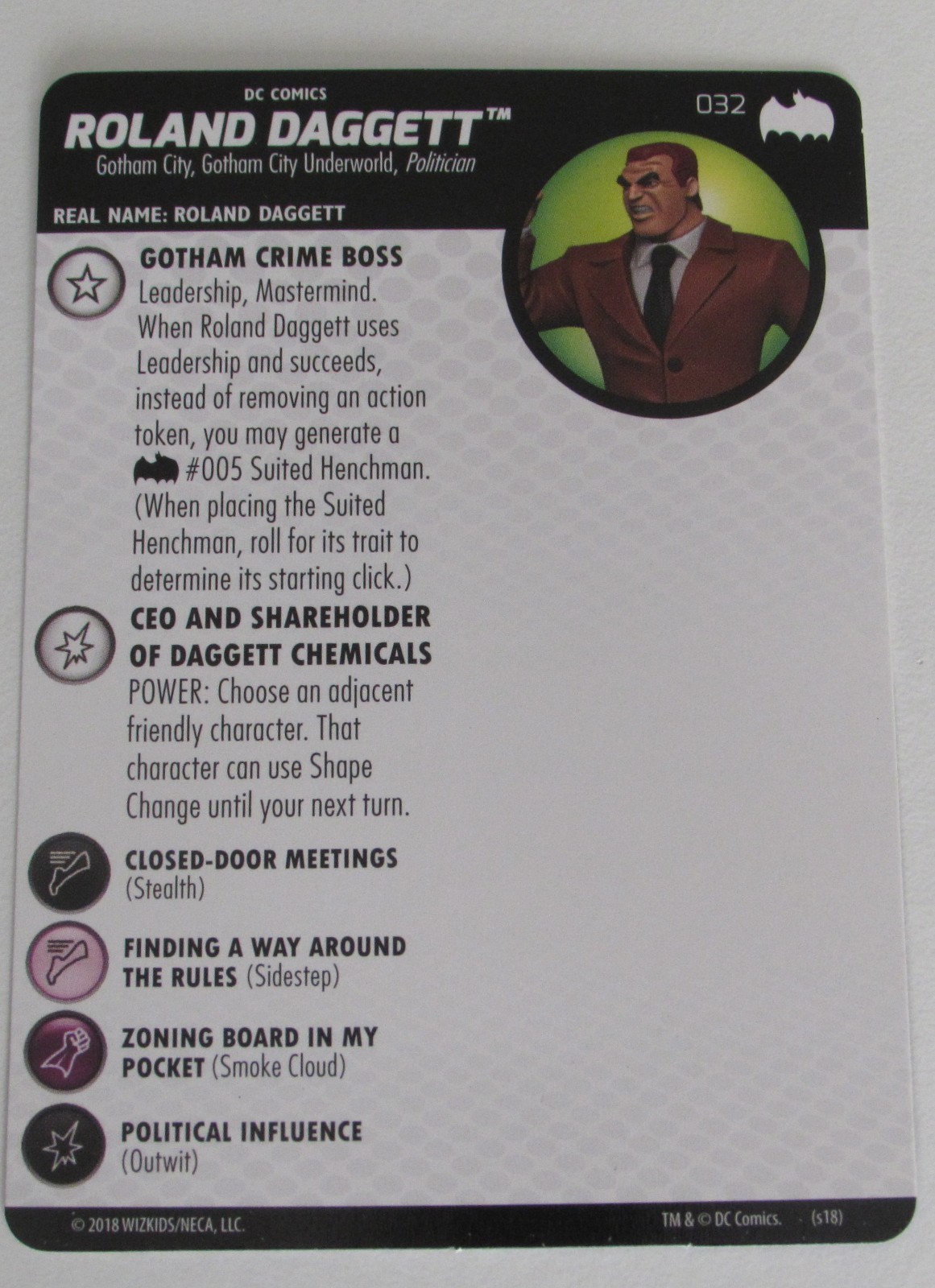 ROLAND DAGGET 032 Batman: The Animated Series DC HeroClix | eBay