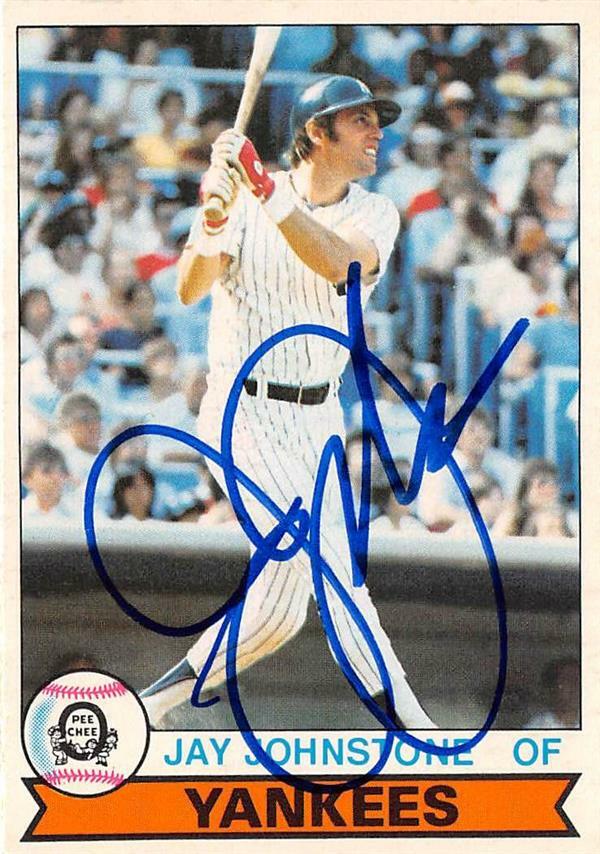 Jay Johnstone autographed Baseball Card (New York Yankees) 1979 O-Pee ...