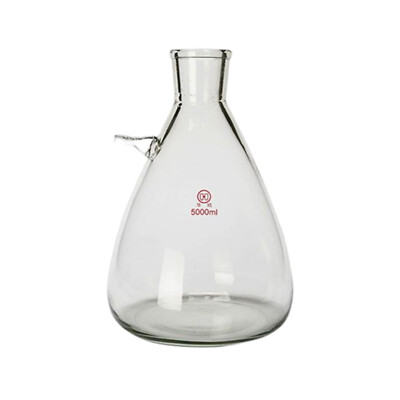 5000ml Glass Filtering Flask 5L Heavy Wall Boro Glass 3.3 Lab ...