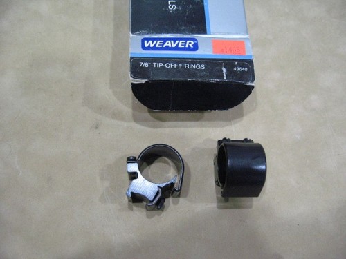 NOS Vintage WEAVER 7/8" Tip Off Scope Rings (a106) | eBay