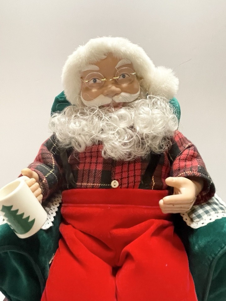 Vintage Avon Santa 1999 Read me a Story Christmas Decoration | eBay