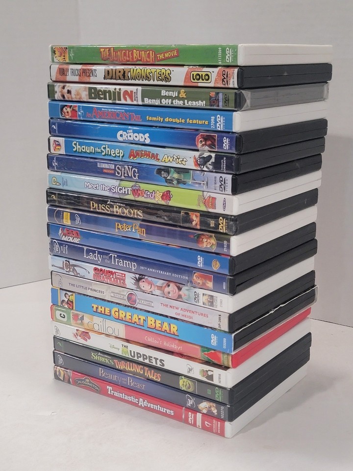 20 DVD Kids Random Lot - Children &/or Family - DVDs - Photographed ...