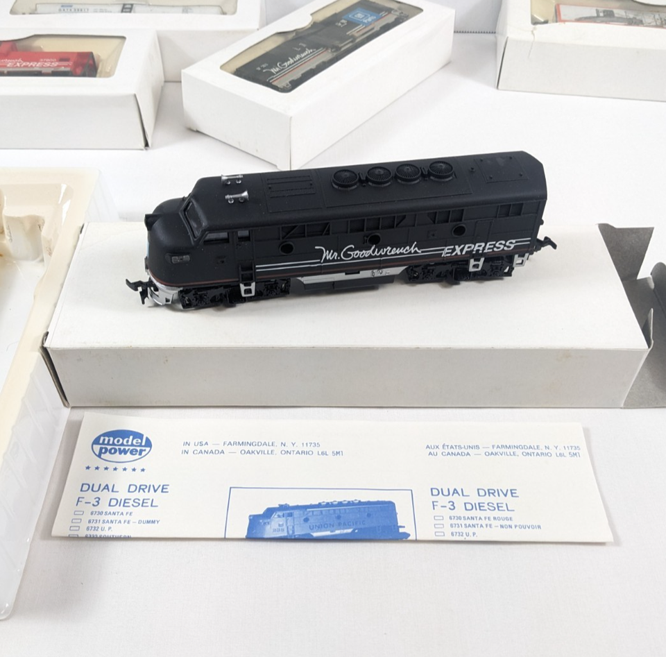MODEL POWER HO Scale MR GOODWRENCH THE EXPRESS Train Set Excellent Cond ...