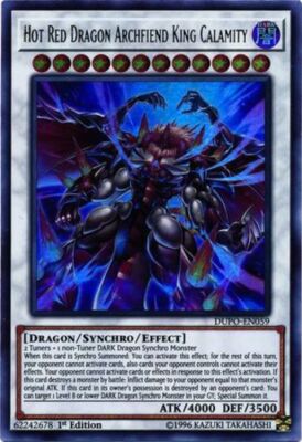 Yugioh! LP Hot Red Dragon Archfiend King Calamity - DUPO-EN059 - Ultra ...