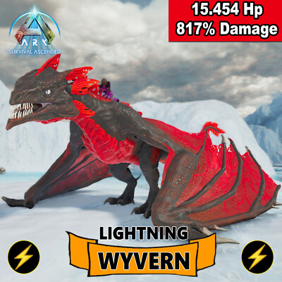 ARK Survival Ascended PC/PS5/XBOX PVE LIGHTNING WYVERN ⚡Deadpool 15k HP ...