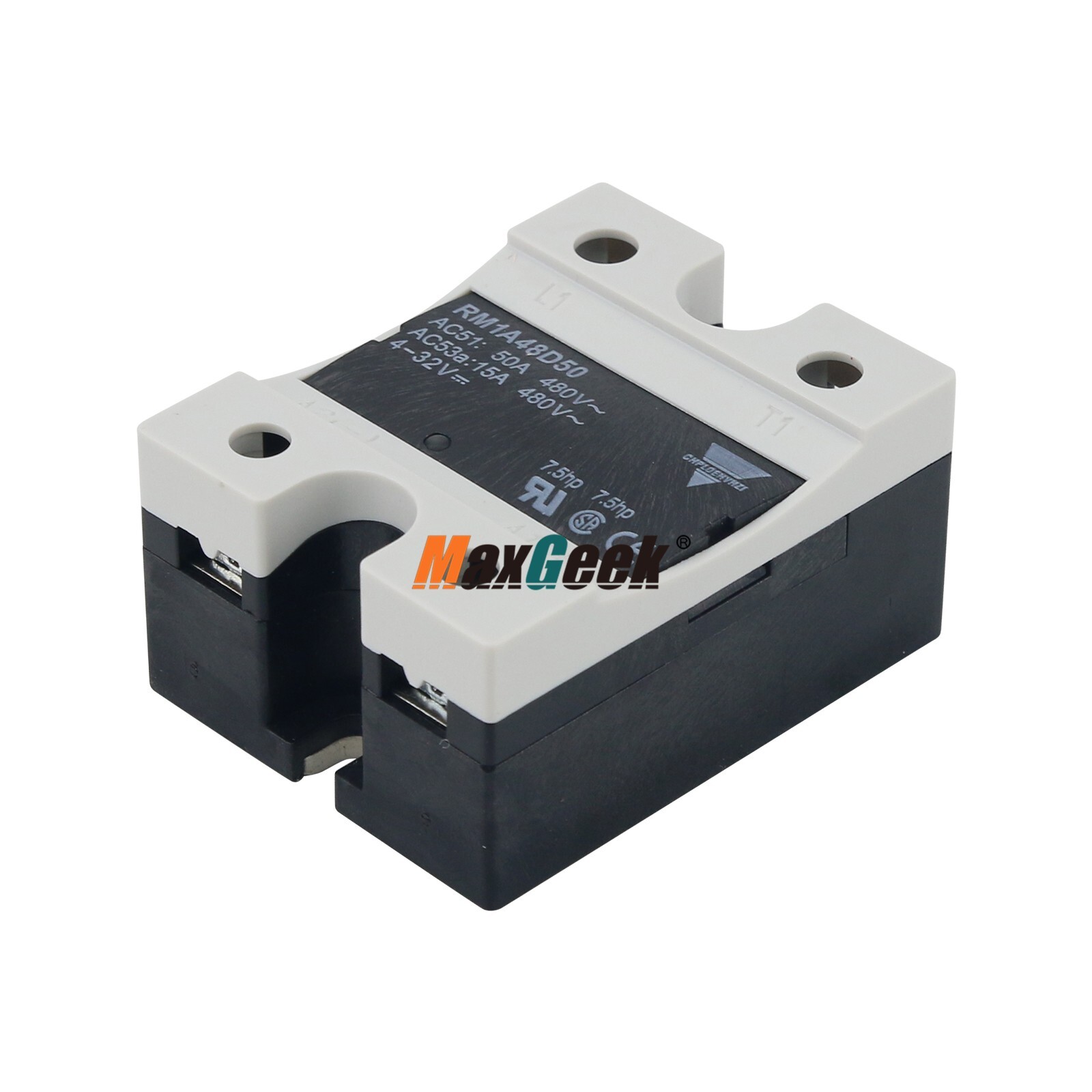 RM1A48D50 Rated 50A Solid State Relay Module 1-Pole Panel Mount SSR for ...