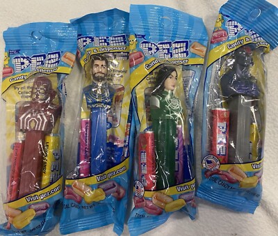 2021 PEZ Candy Dispensers, MARVEL ETERNALS Set Of 4 “Retired”👇Read ...