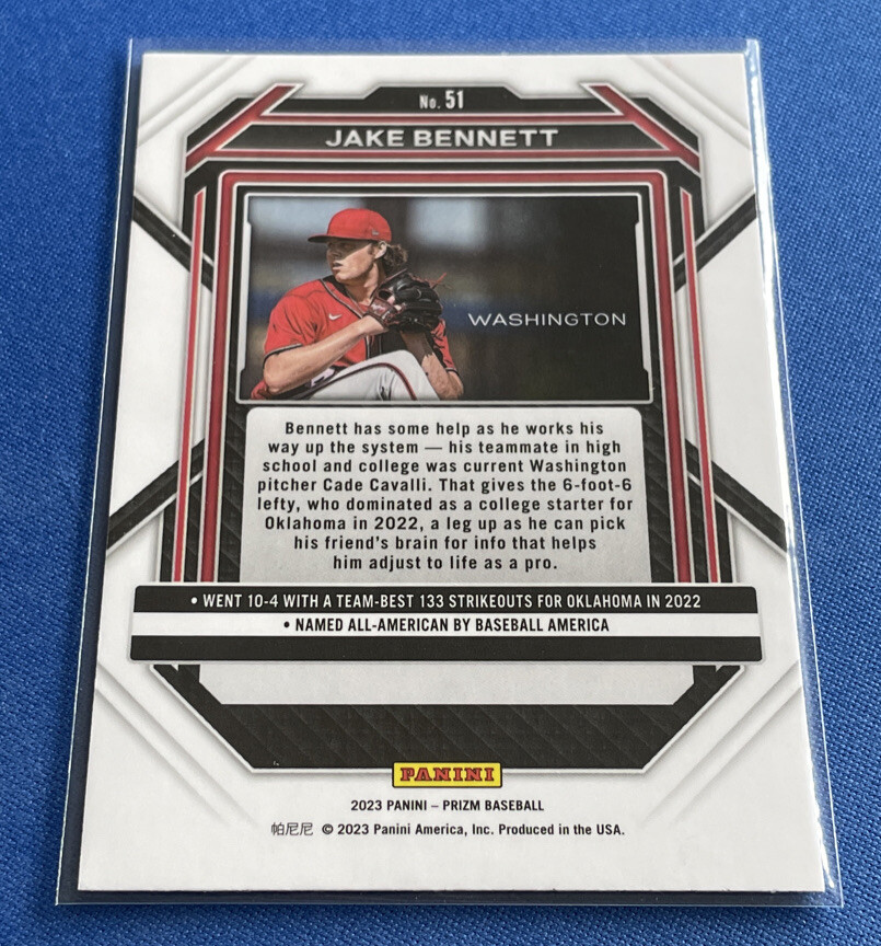 2023 Panini Prizm Baseball #51 Jake Bennett Washington Nationals | eBay