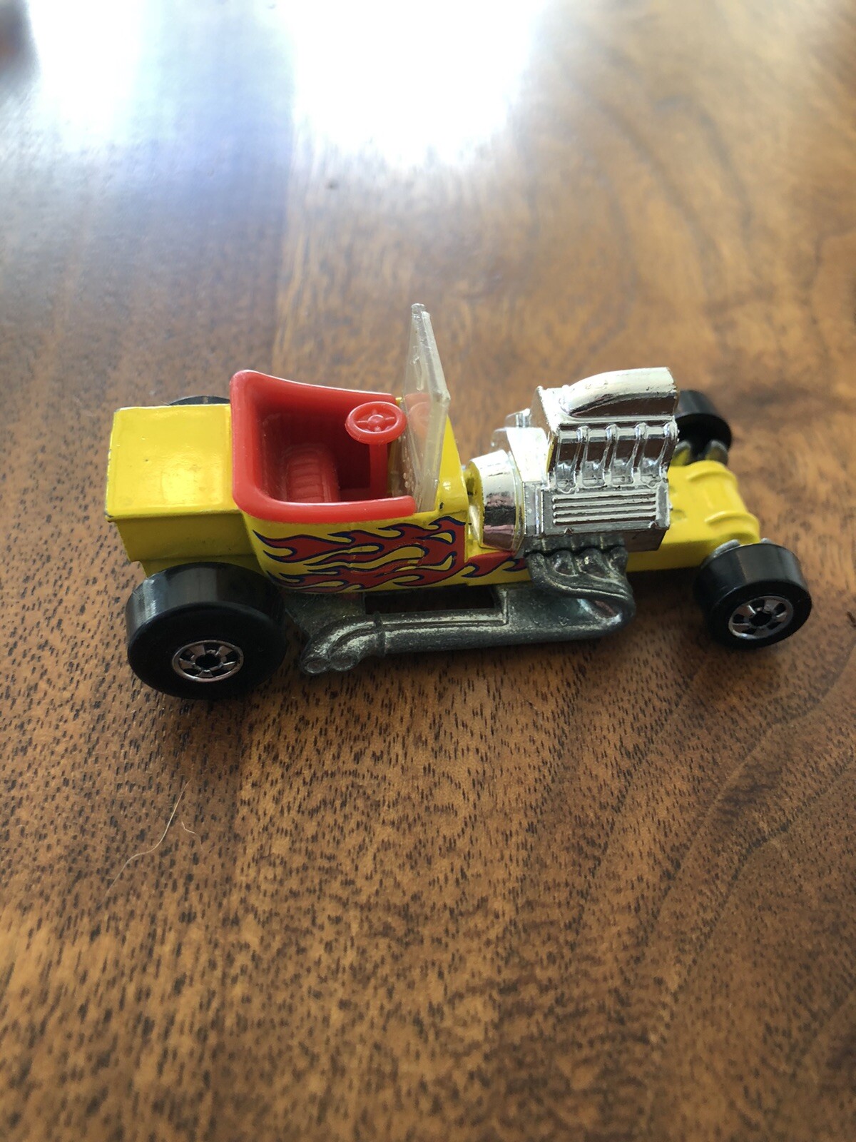 Mattel Hot Wheels T Bucket Roadster Yellow with Flames (1988) | eBay