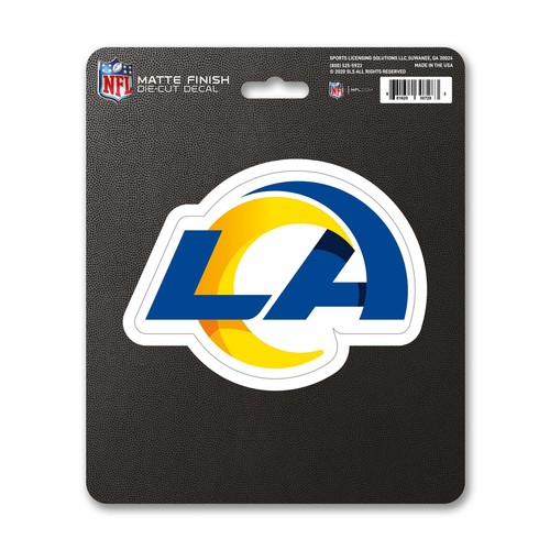 Fanmats NFL Los Angeles Rams Decal Matte 5"X6.25" Auto Boat Cooler ...