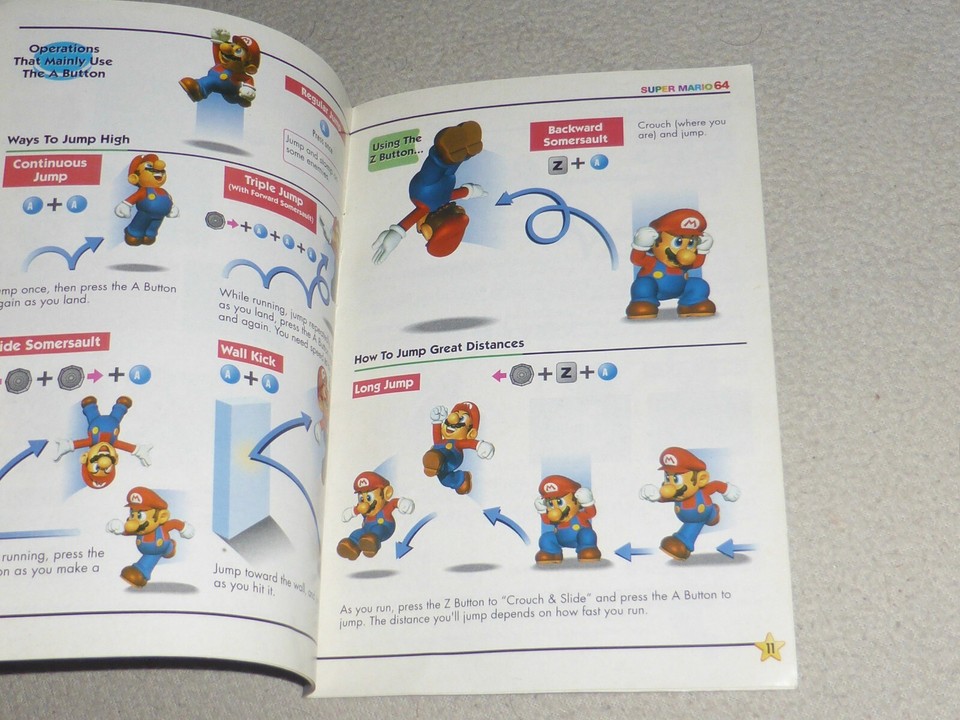 NINTENDO N64 SUPER MARIO 64 INSTRUCTION BOOKLET MANUAL ONLY | eBay