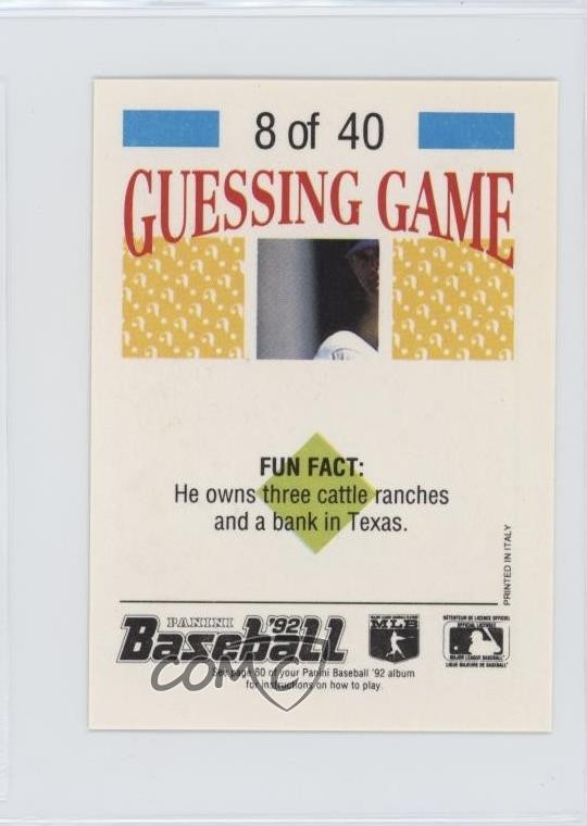 1992 Panini Album Stickers Walt Weiss #18 | eBay