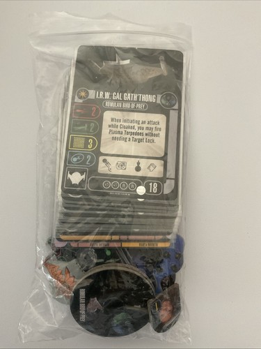 Star Trek Attack Wing Romulan I.R.W. Gal Gath-thong Expansion Pack | eBay