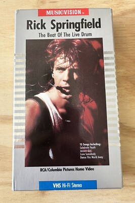 Rick Springfield: The Beat Of The Live Drum VHS - Music Vision - Side ...