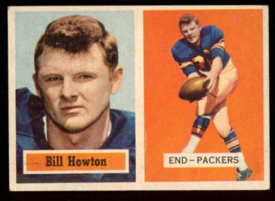 1957 Topps Football #33 Bill Howton - EX w/ tiny wrinkle bottom right ...