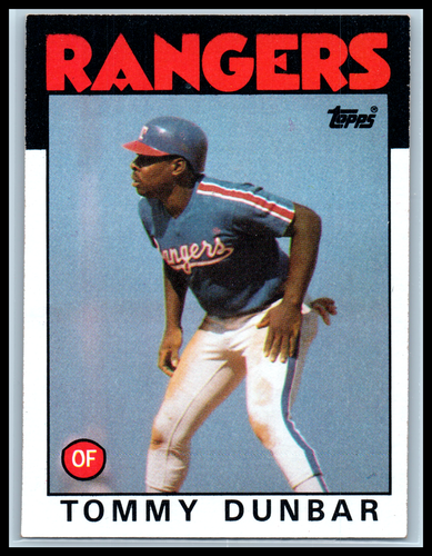 1986 Topps Tommy Dunbar Texas Rangers #559 Baseball Card | eBay