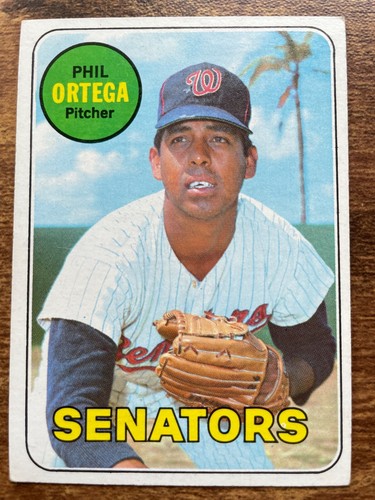 1969 Topps Baseball Card #406 Phil Ortega Washington Senators EX | eBay