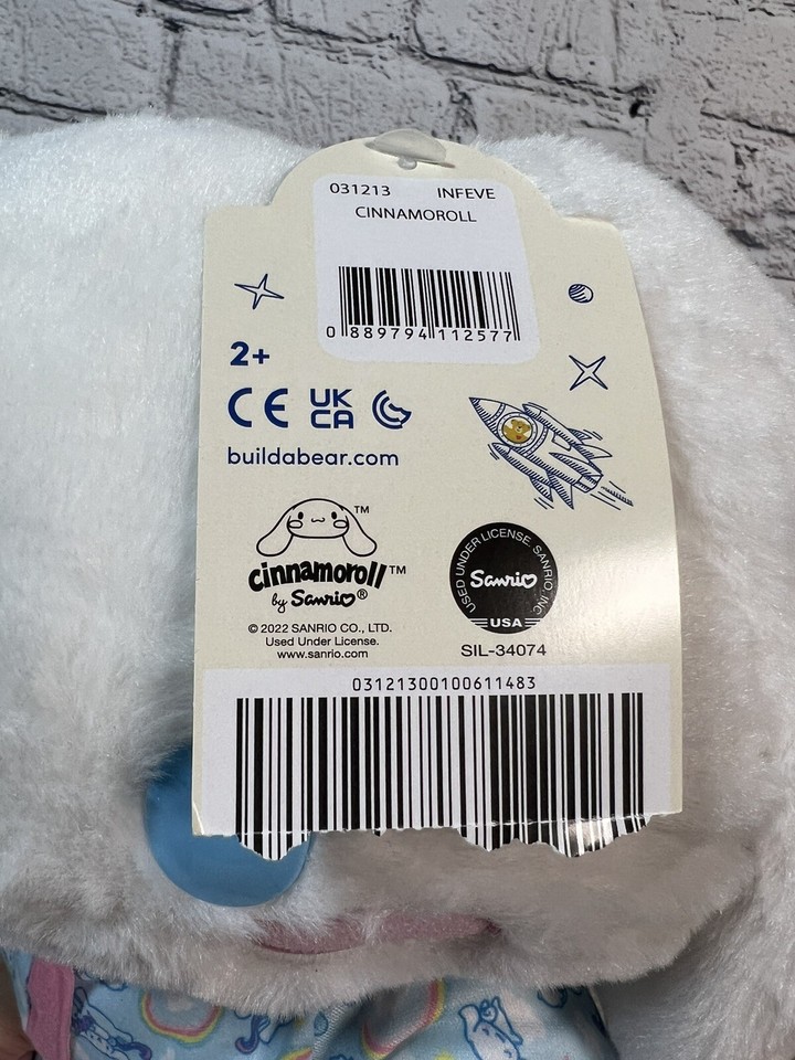 Build a Bear Hello Kitty Cinnamoroll 17" Plush with Matching Sleeper ...