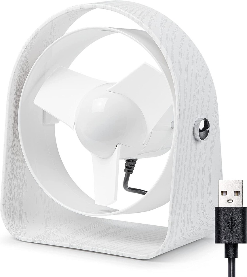 MERKURY INNOVATIONS WindMill Personal Desk /Tabletop Fan - WHITE | eBay