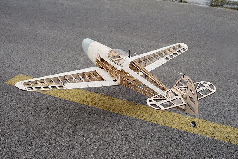HOT BF109 Model RC Airplane Balsa Wood Aircraft KIT Fixed Wing Wingspan ...