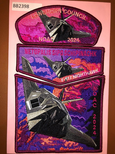 Boy Scout OA Flap Set Netopalis Sipo Schipinachk Lodge Longhorn Council ...