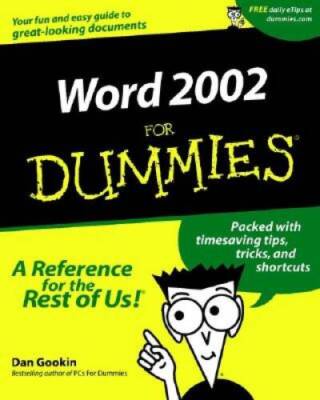 Word 2002 For Dummies - Paperback By Gookin, Dan - GOOD 9780764508394| eBay