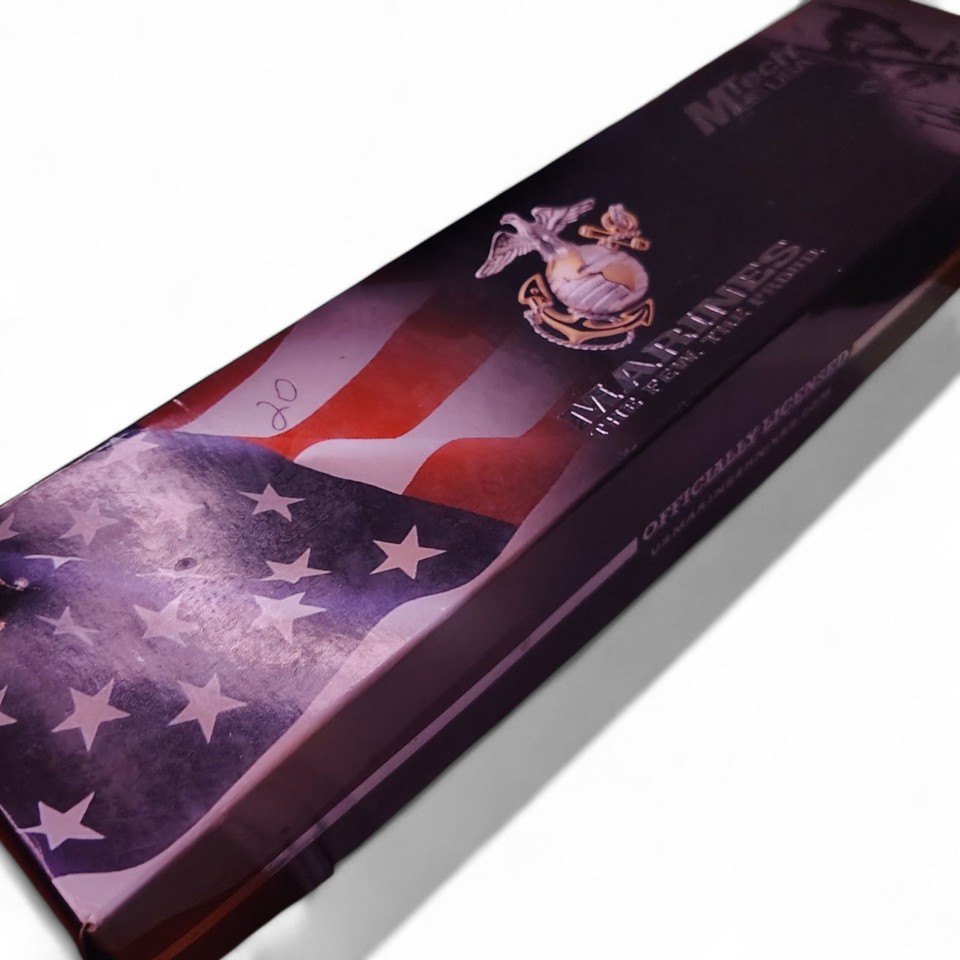 MTech USA MT-122MR USMC Marines Stainless Steel Knife + Sheath • New in ...