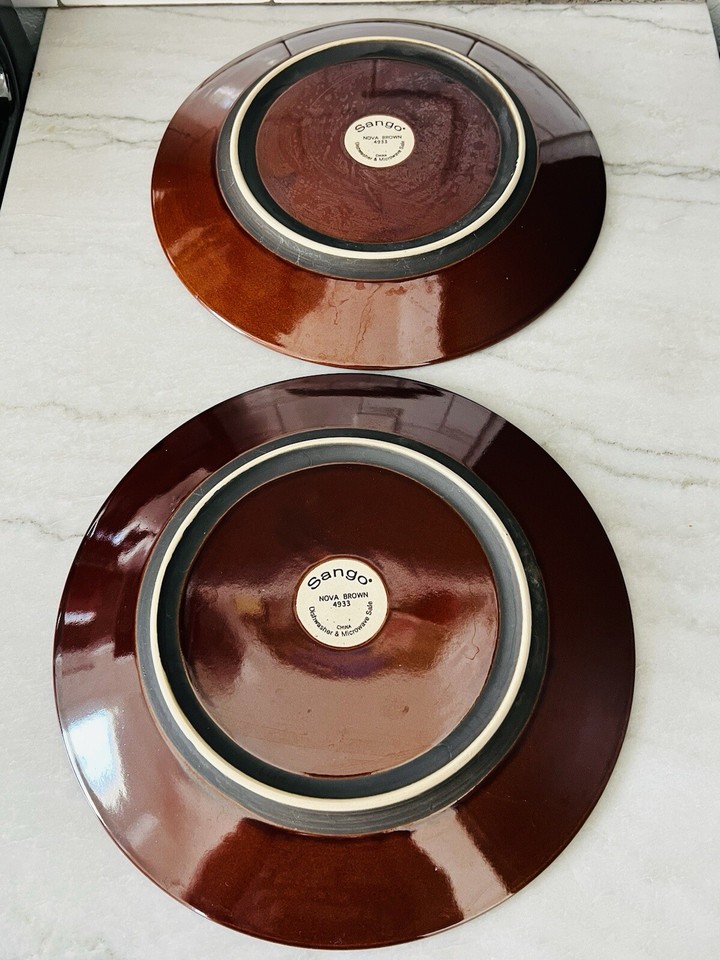Sango Nova Brown Dinner Plate 11 1/4" 4933 Excellent Condition!! | eBay
