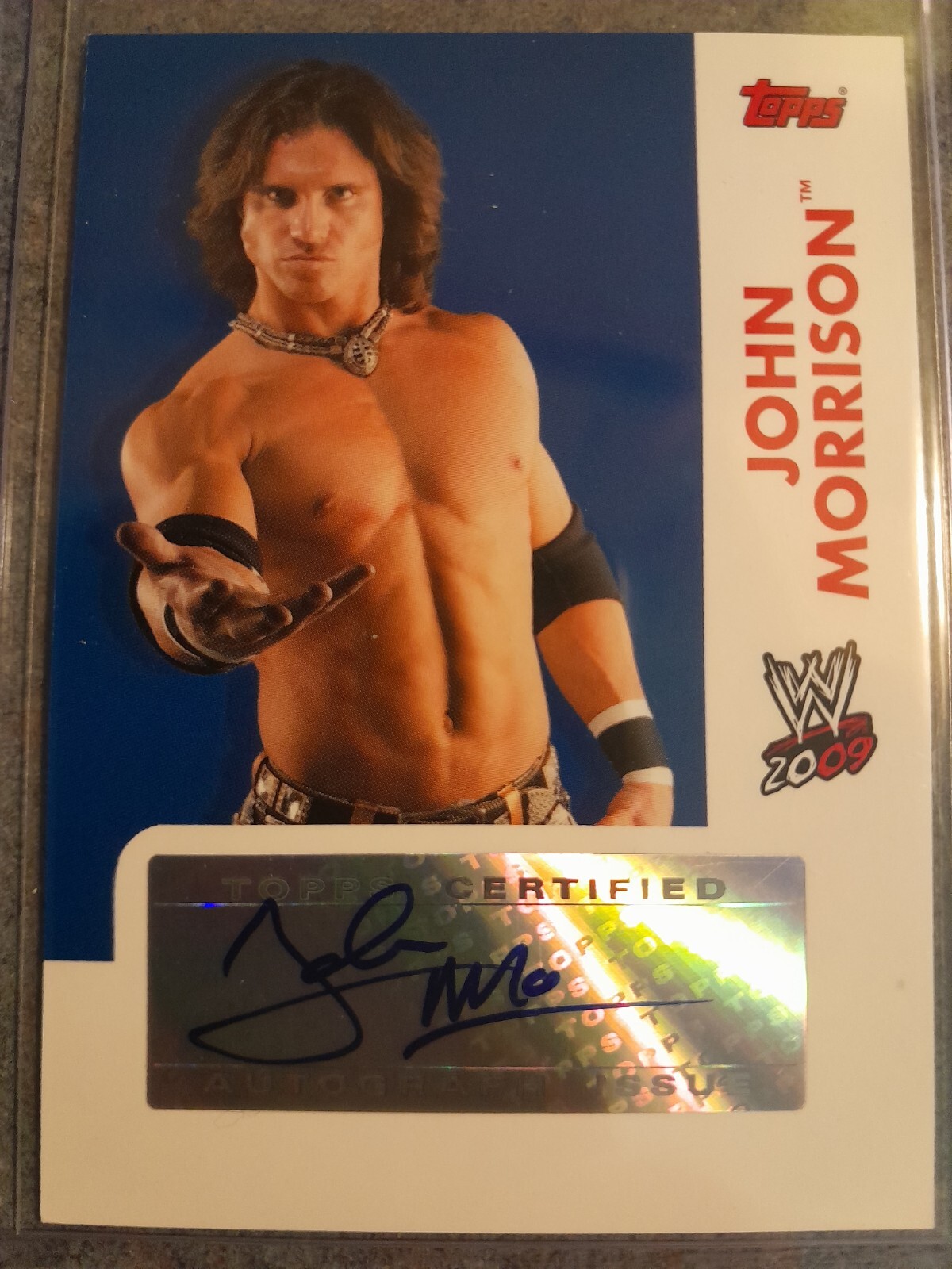 2009 Topps WWE JOHN MORRISON AUTO AUTOGRAPH wwf Nitro Impact 1:172 ...