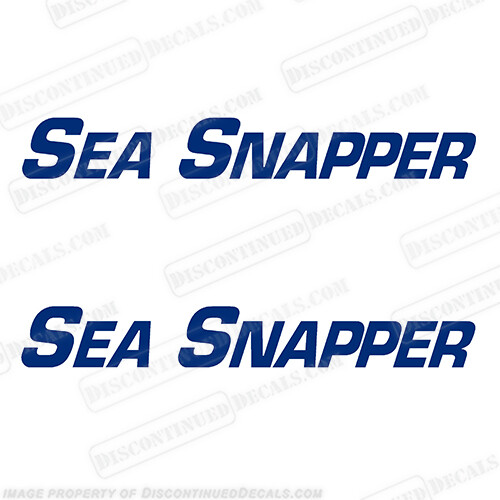 Fits Sylvan Sea Snapper Boat Logo Decal (Set of 2) | eBay