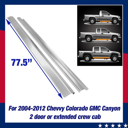 Pair Outer Rocker Panel Cover for 2004-2012 Chevy Colorado Crew Cab GMC ...
