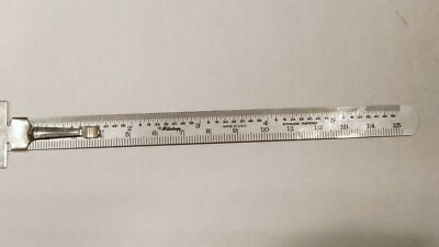 Vintage Mitutoyo 950-300 Pocket Rule Stainless Tempered 6"15 mm64th ...