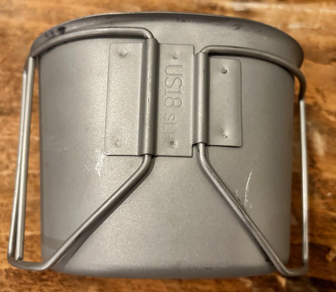 US Military Surplus USGI Stainless Steel 1 Qt Canteen Cup EXCELLENT ...