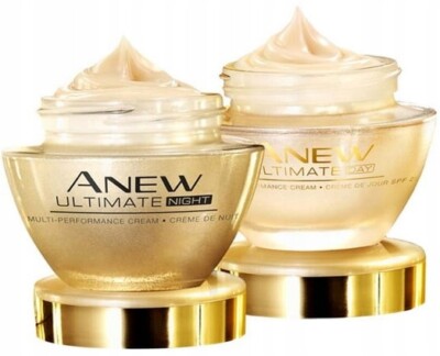 AVON ANEW Ultimate 45+ Day Cream + Night Gold Wrinkle Skin Set 50+50ml ...