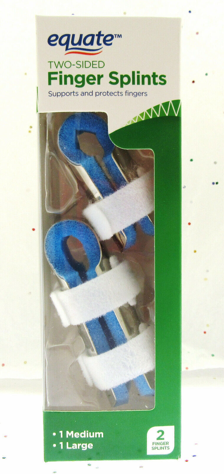 Finger Splints ~ Two Sided ~ 1 Medium - 1 Large ~ Protects Fingers | eBay