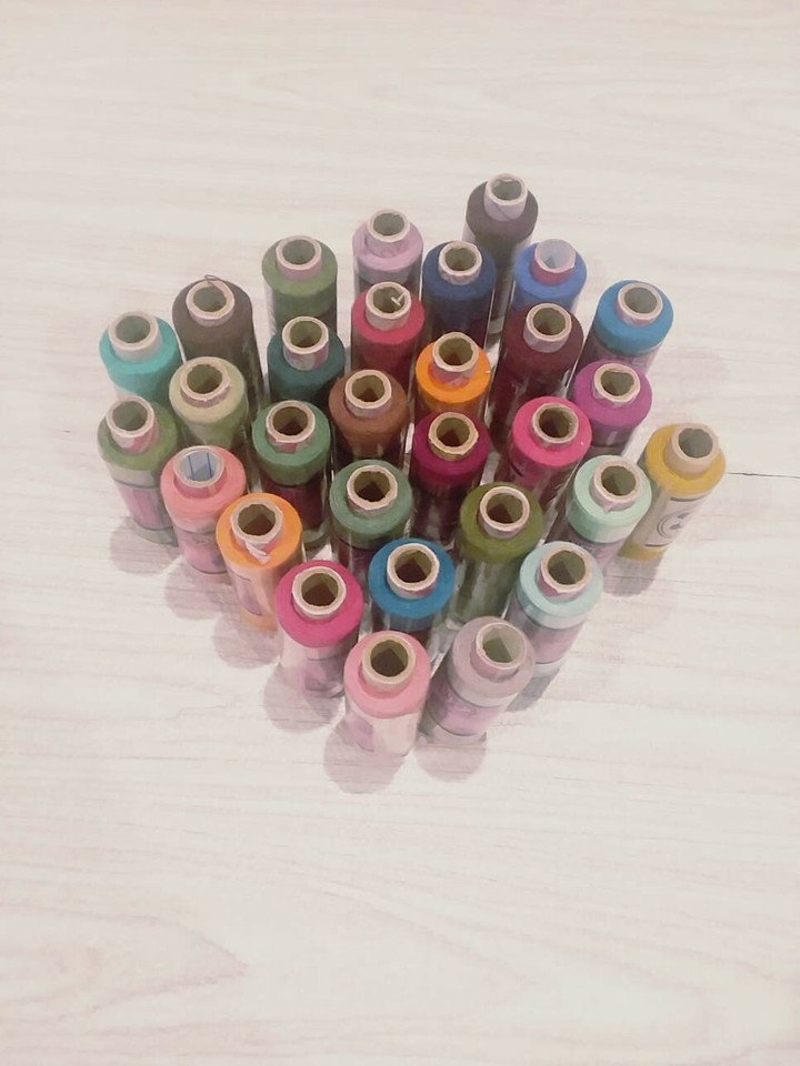 15 piece Polyester Sewing Thread Hand Stitching 200 Yard Each Spool | eBay