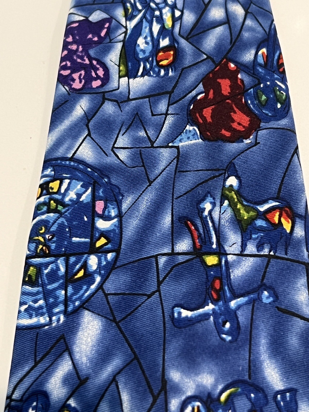 Jewish Artist Marc Chagall Stained Glass Win dows Tie… - Gem