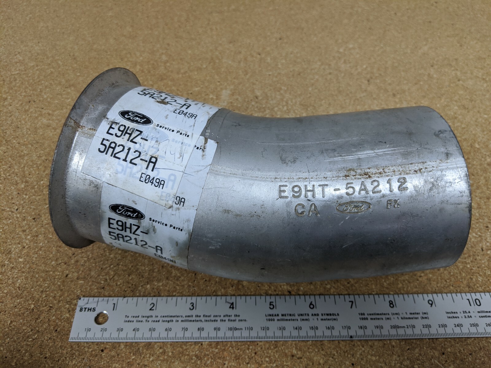4" Muffler Pipe Inlet Extension for Ford # E9HZ-5A212-A Ref. # E9HT ...