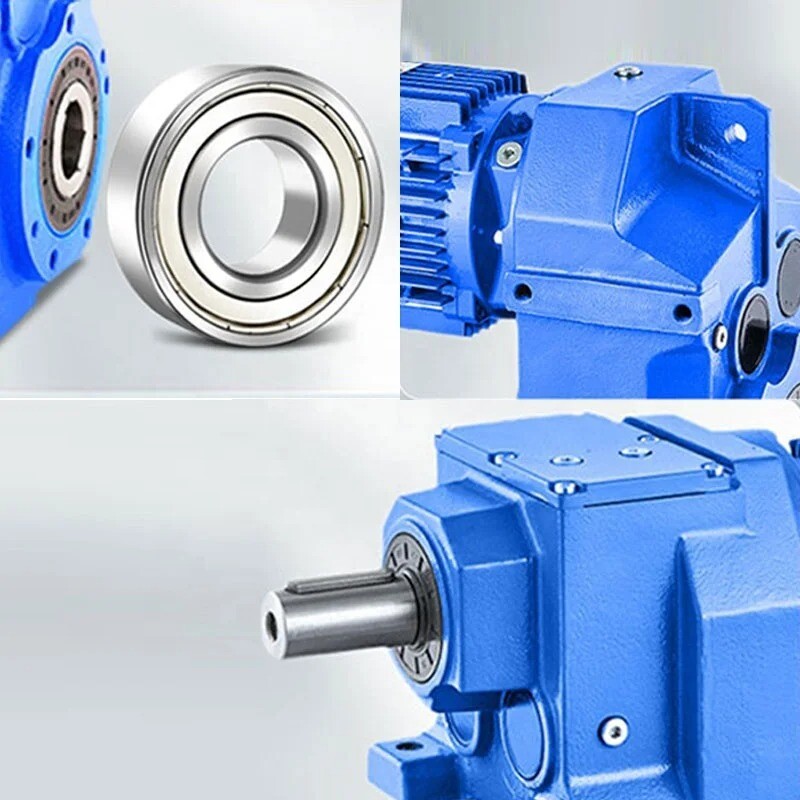 Helical Gear Reducer Horizontal Vertical Transmission R37/R47/R57/R67 ...