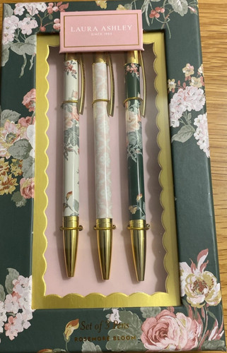 LAURA ASHLEY SET OF 3 PENS | eBay UK