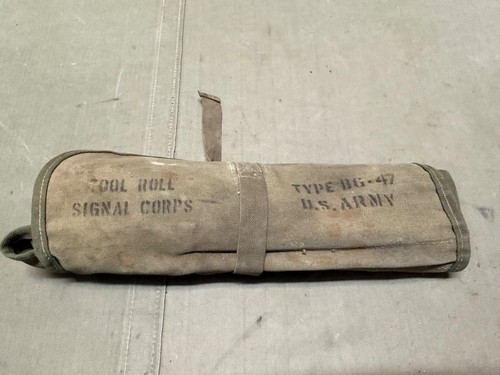 ORIGINAL WWII US ARMY SIGNAL CORPS RADIO REPAIR BG-47 TOOL KIT ROOL ...