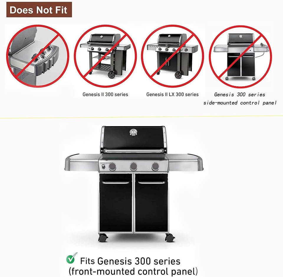 Leship 17.5" Flavorizer Bar Replacement for Weber 7620 Genesis 300 ...