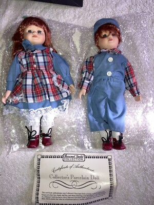 Baronet Guild - Country Trishia & Elliot Porcelain Dolls - Box | eBay