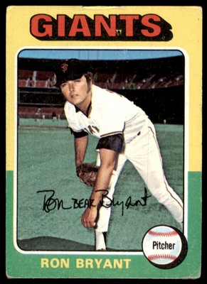 1975 Topps Baseball Card Ron Bryant San Francisco Giants #265 | eBay