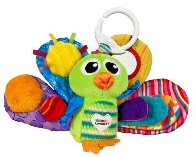 Lamaze BIRD colorful activity baby crib toy plush 10"W Tomy | eBay