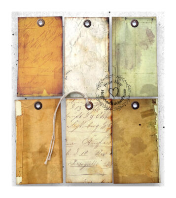Hang Tags PRIMITIVE GRUNGY OLD PAPER MIXED TAGS #T 36 Gift Tags | eBay